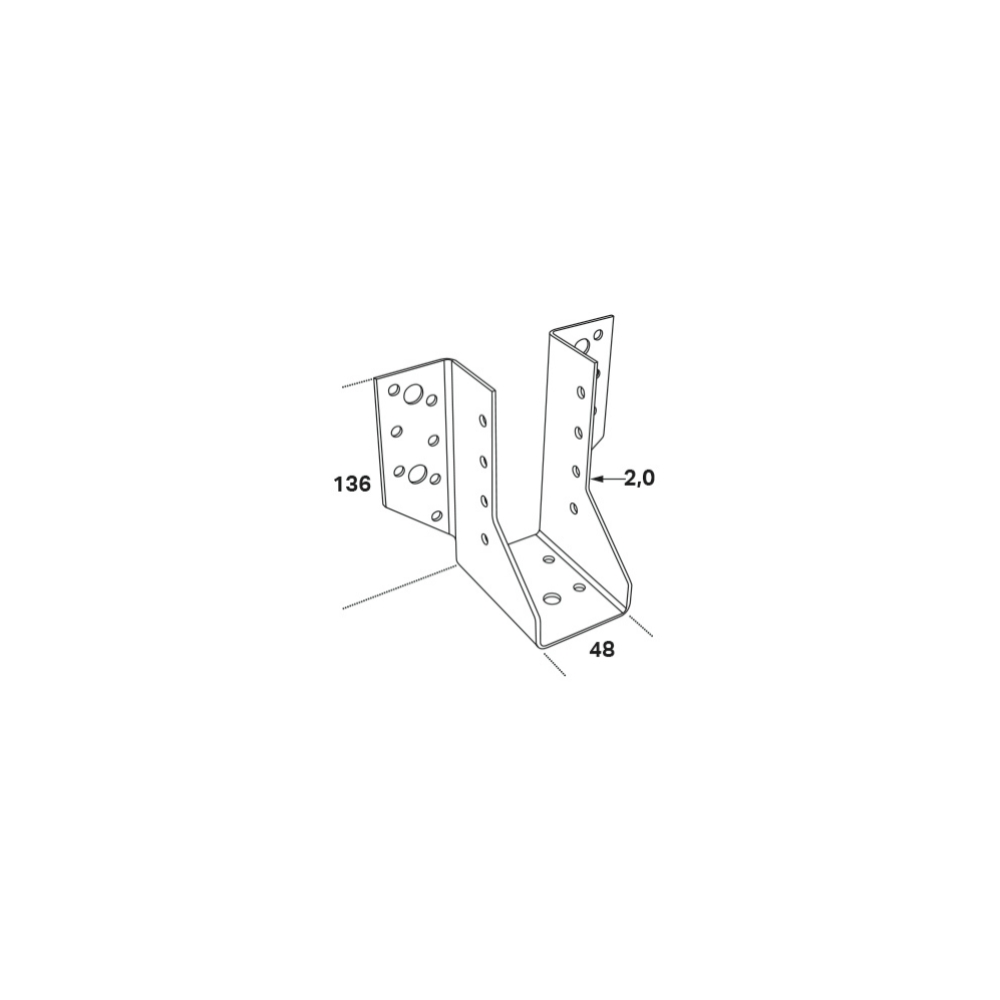 BALKSKO JH 48X136X2,0 (833249)